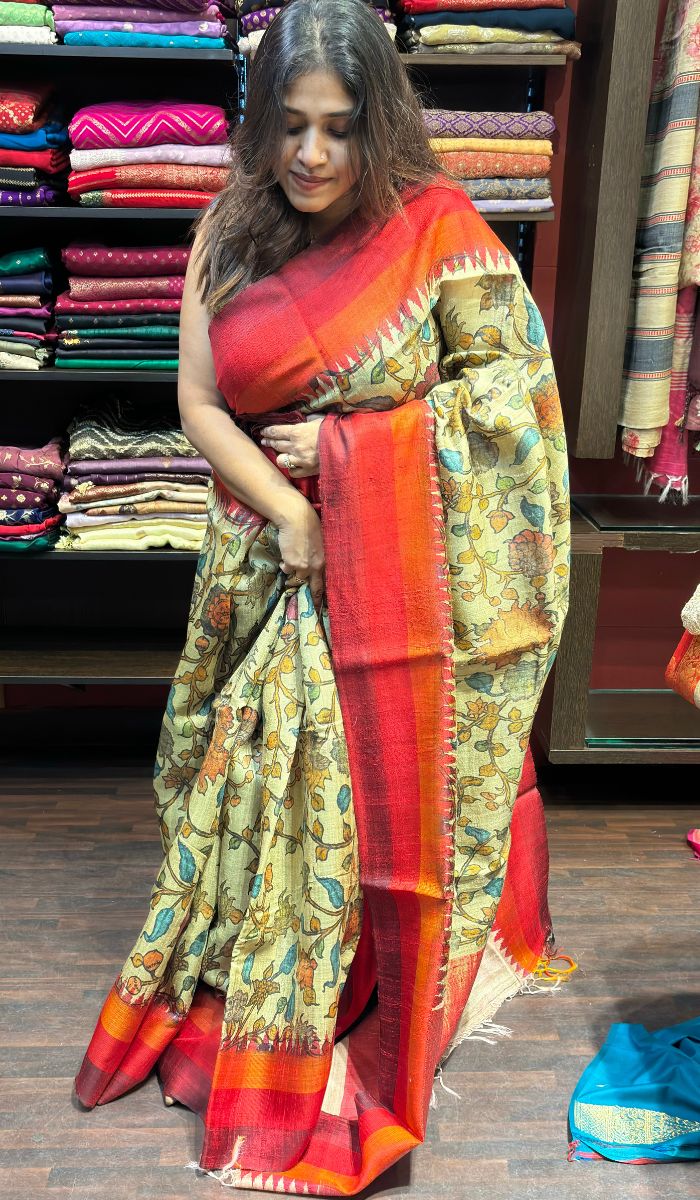 TUSSAR SILK SAREE 09052446 – Ashima