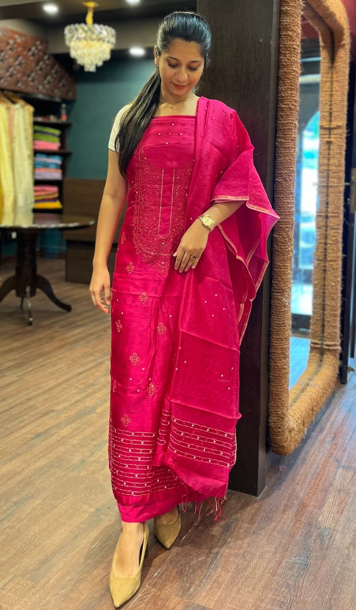 MUTKA TUSSAR UNSTITCHED SALWAR 3009251 – Ashima