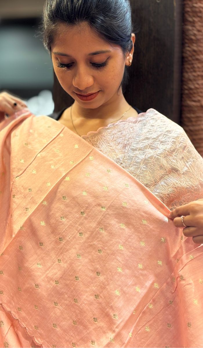 TISSUE ORGANZA SAREE 1712251 – Ashima